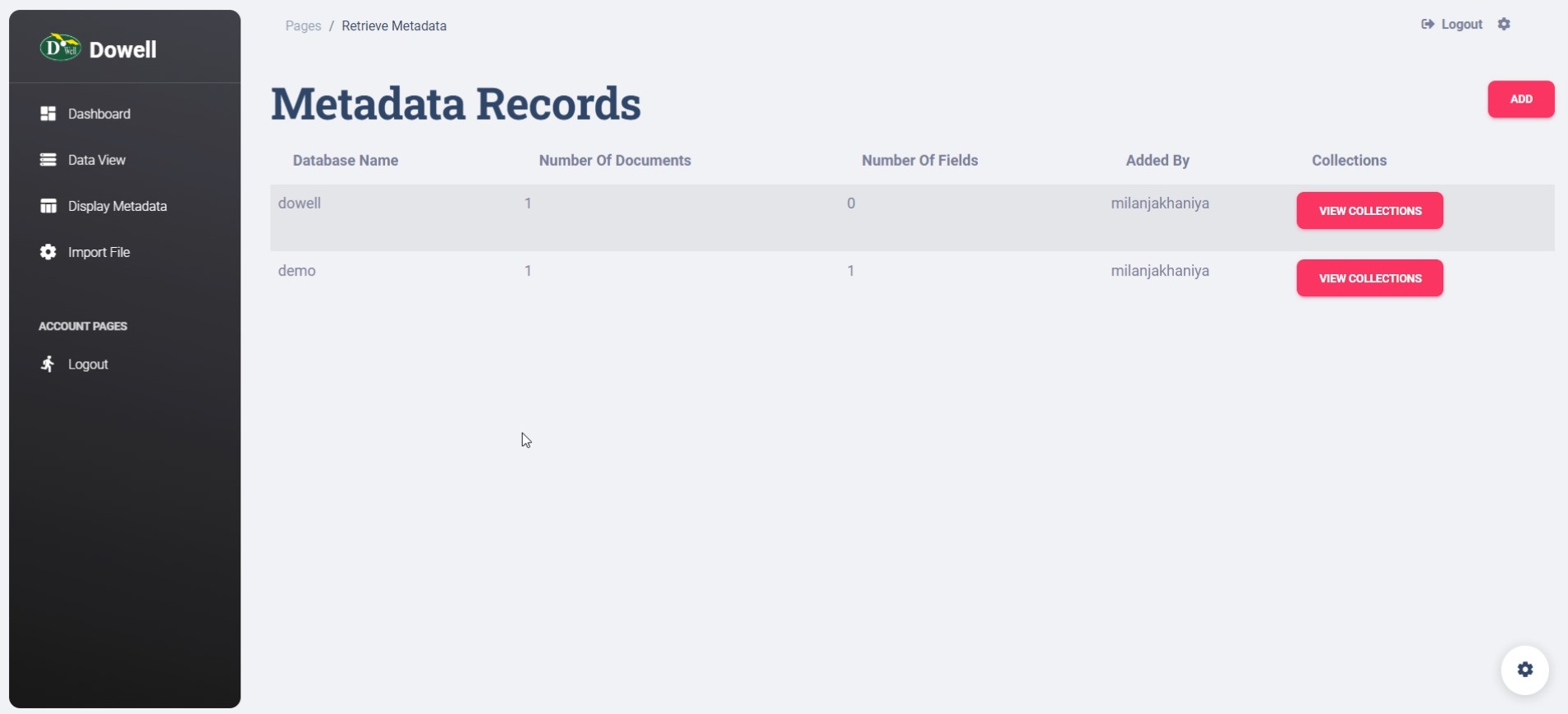 Dowell Data Cube API - Dowellstore Domains